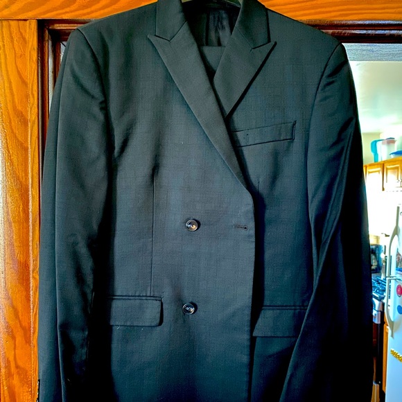 Kenneth Cole | Suits & Blazers | Nave Blue Doublebreasted Suit | Poshmark